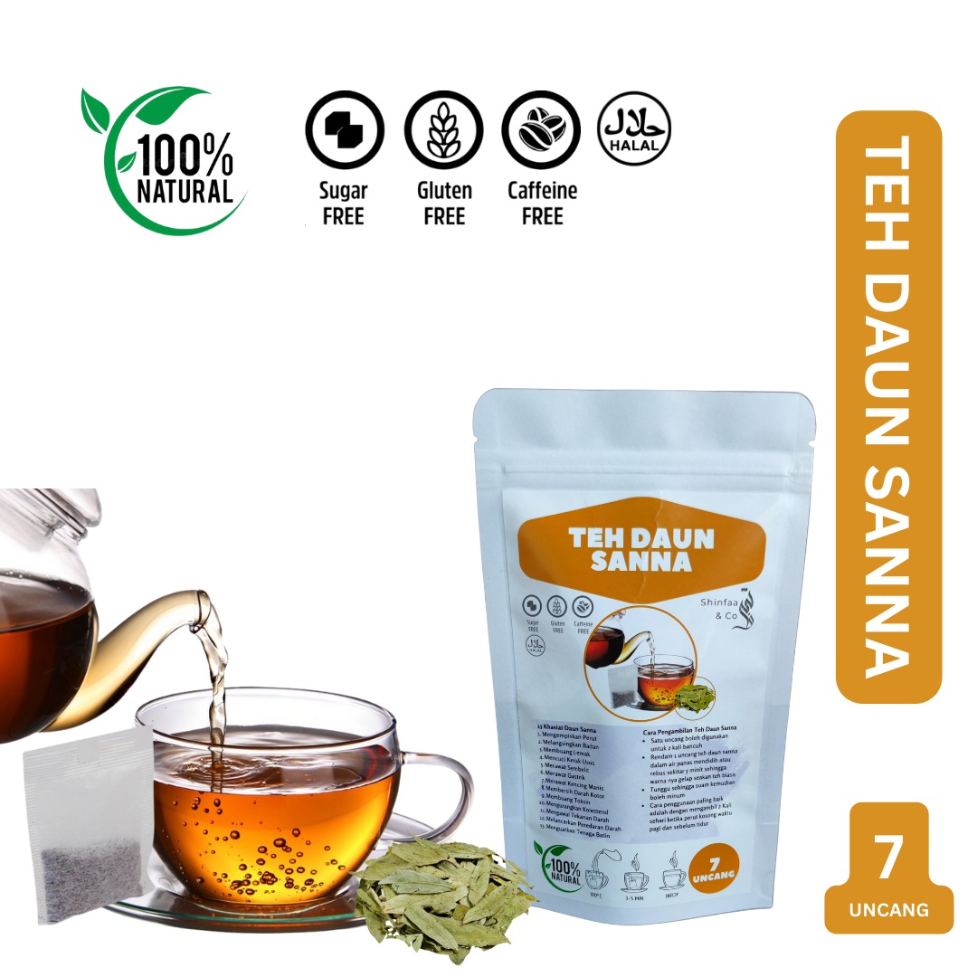 Teh Daun Sanna / Senna Asli | Slimming Tea | 7 Uncang, Food & Drinks ...
