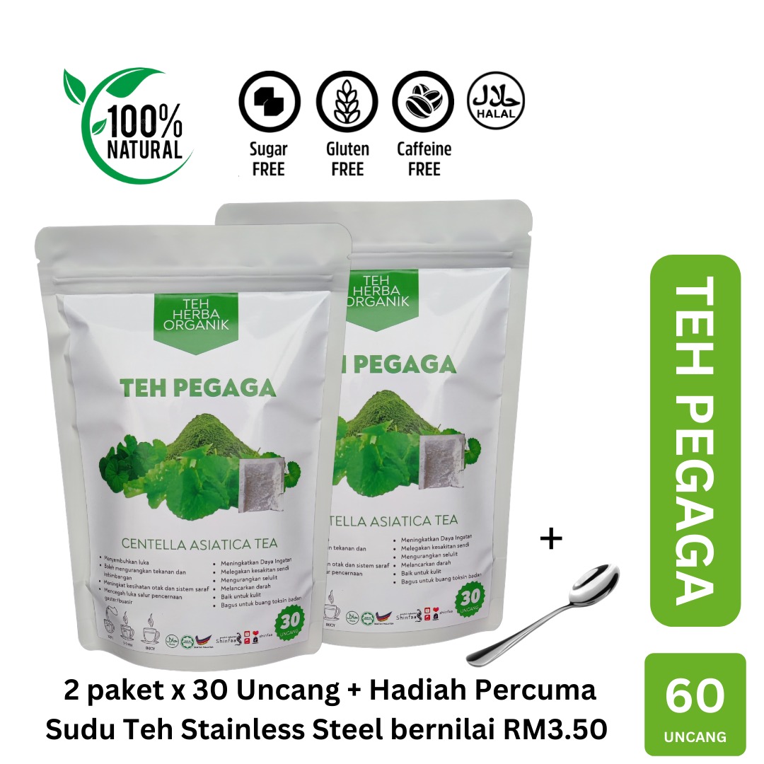 Teh Pegaga | Centella Asiatica Tea | 60 Uncang, Food & Drinks ...