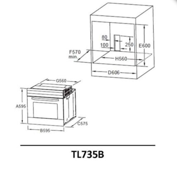 TEKA BUILT-IN OVEN TL735B 65LITER 9PROGRAM DIGITAL, TV & Home ...