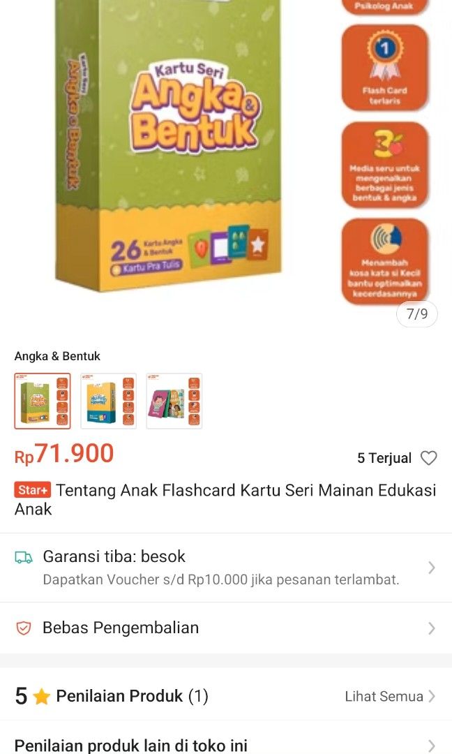 Tentang Anak Kartu Seri Angka & Bentuk Flash Cards Flashcards Numbers ...
