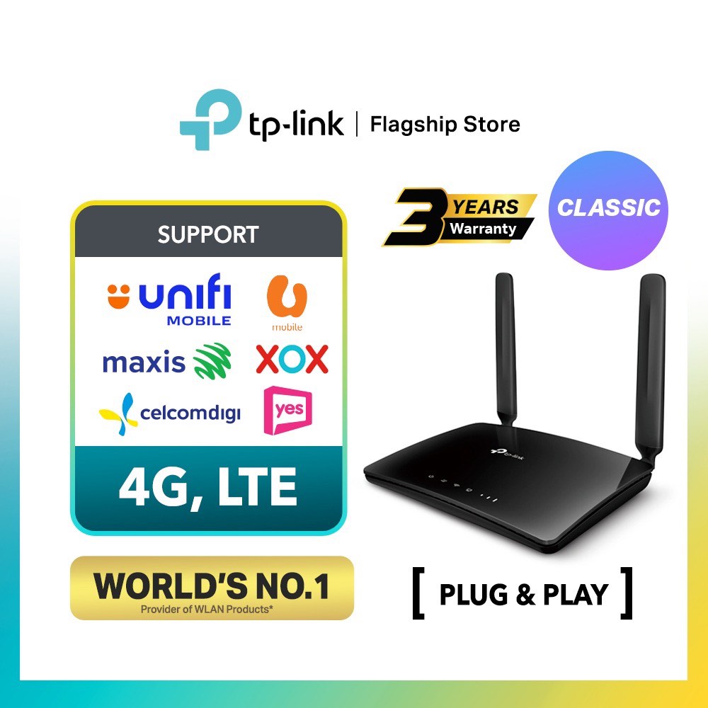 TP-Link 300Mbps 4G LTE Wireless Wifi Modem Router Direct Sim Card ...