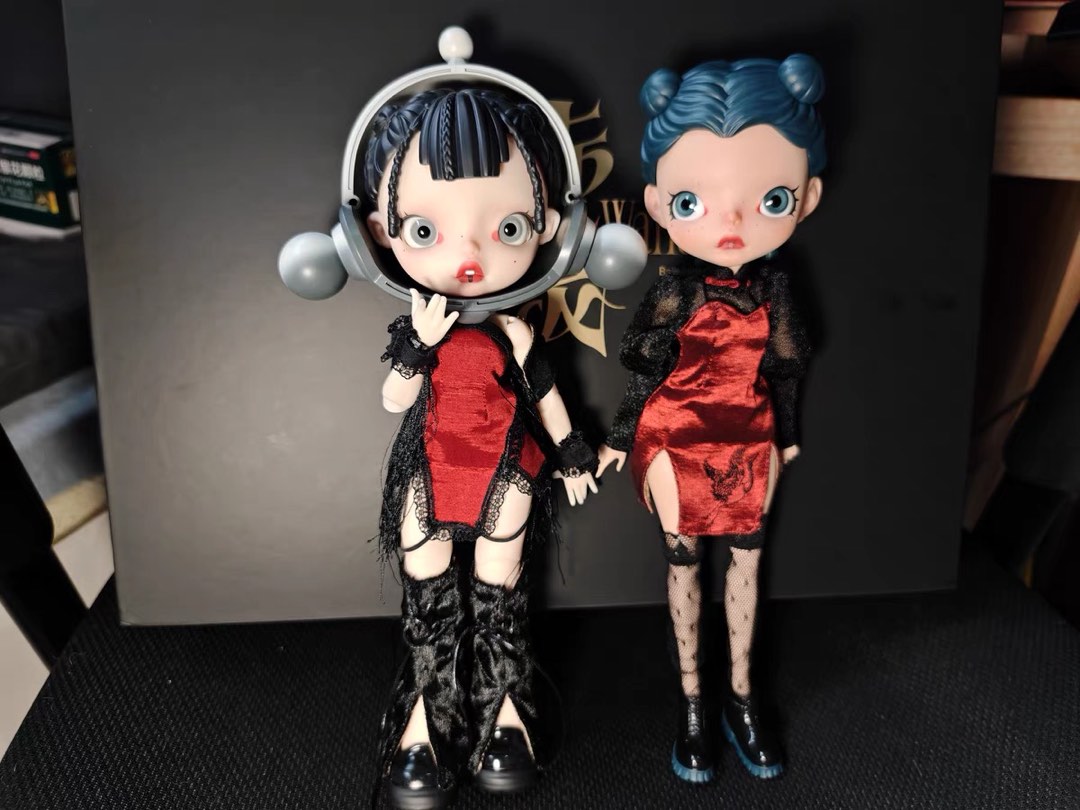 [Two doll set] Pop Mart Skullpanda X Jacoosun Aeon Wanderer BJD 28cm ...