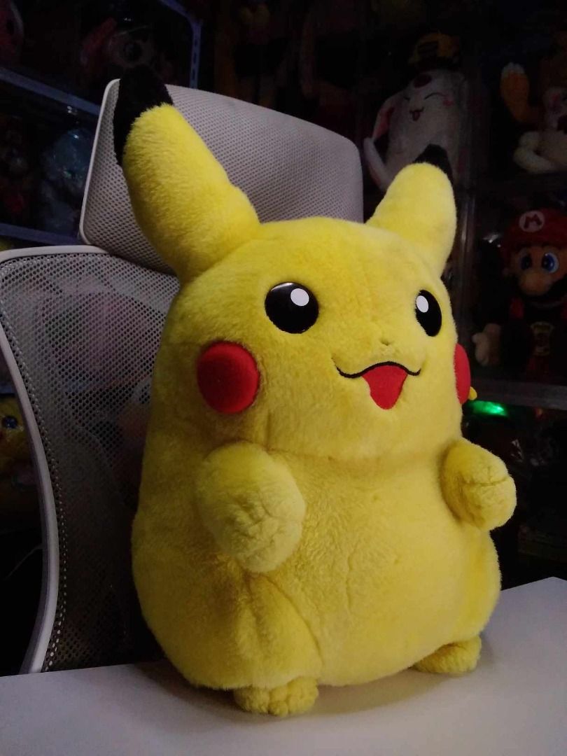 VINTAGE Classic Jumbo Fat Pikachu Version 2 Pokemon Plush Toy (Tomy ...