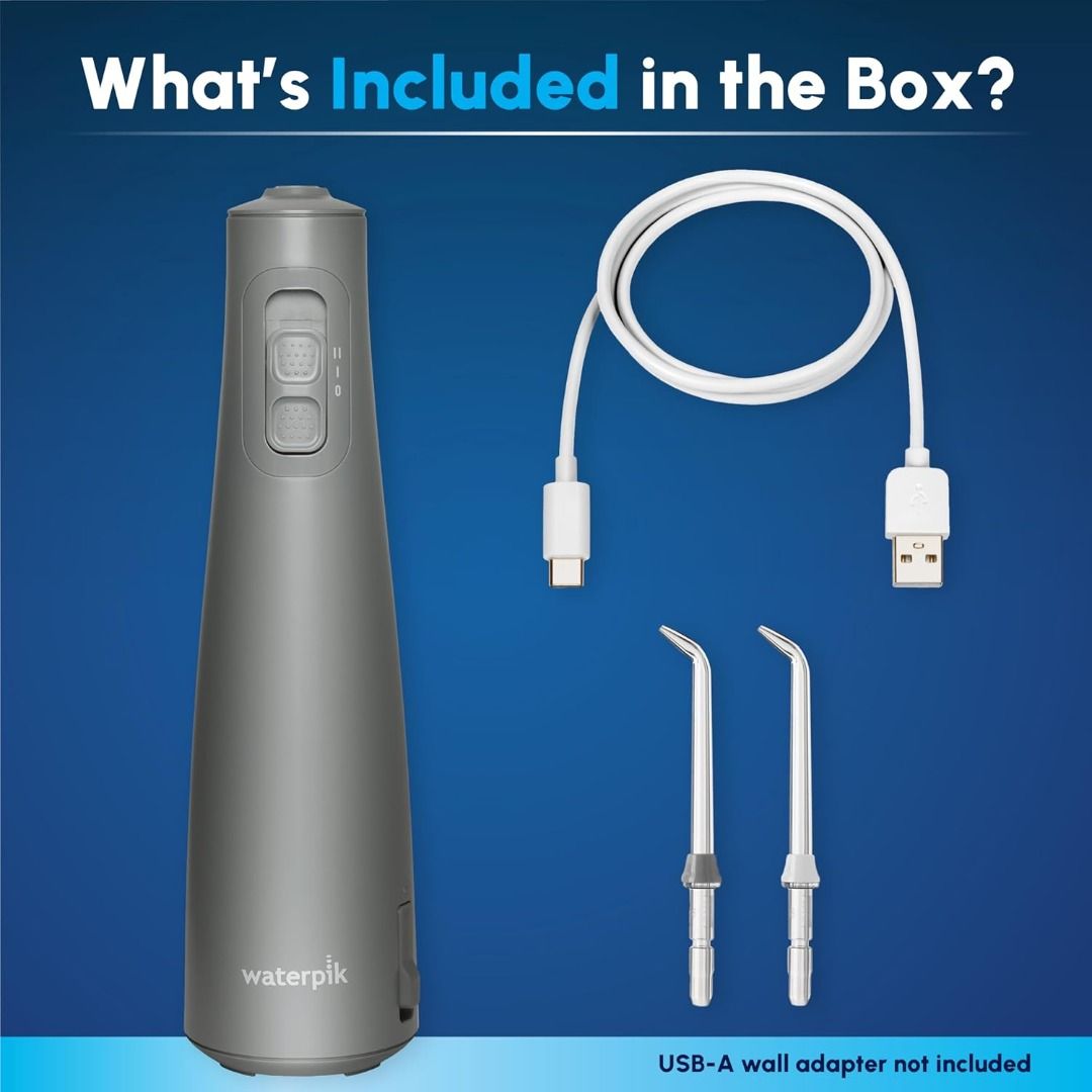 Waterpik Cordless Pulse Rechargeable Portable Water Flosser for Teeth ...