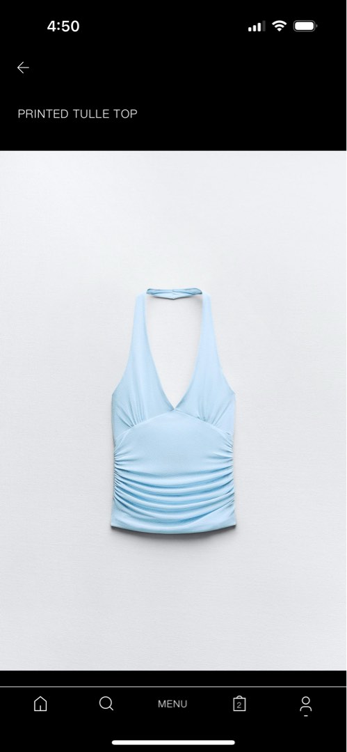 Zara halter top, Women's Fashion, Tops, Sleeveless on Carousell