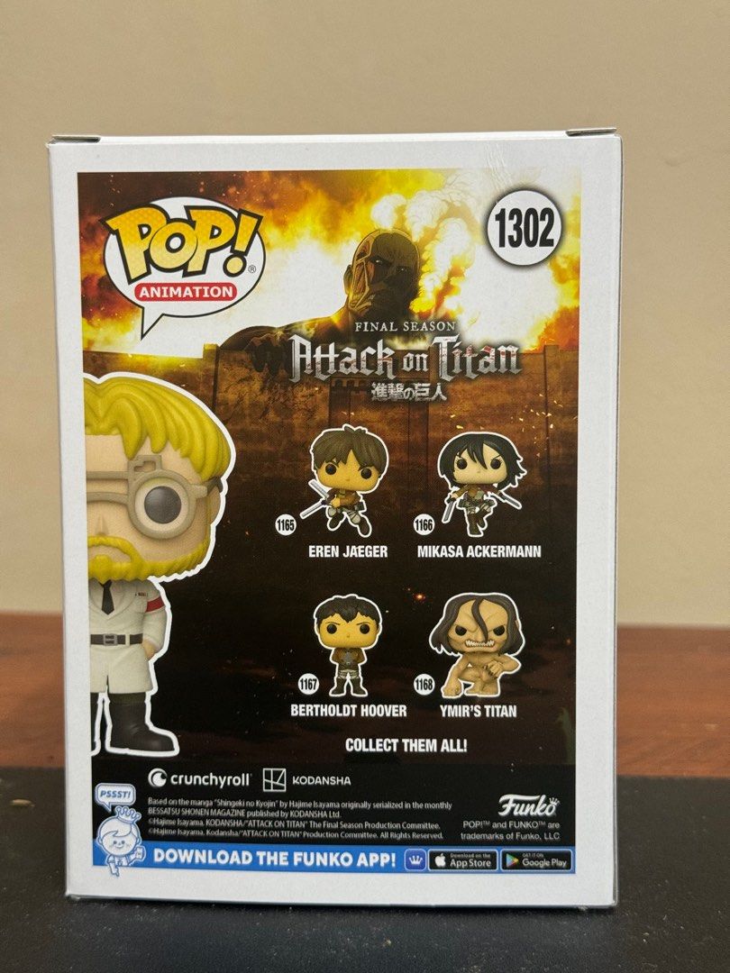 Zeke Yeager Funko Pop | 1302 | Attack on Titan, Hobbies & Toys, Toys & Games on Carousell