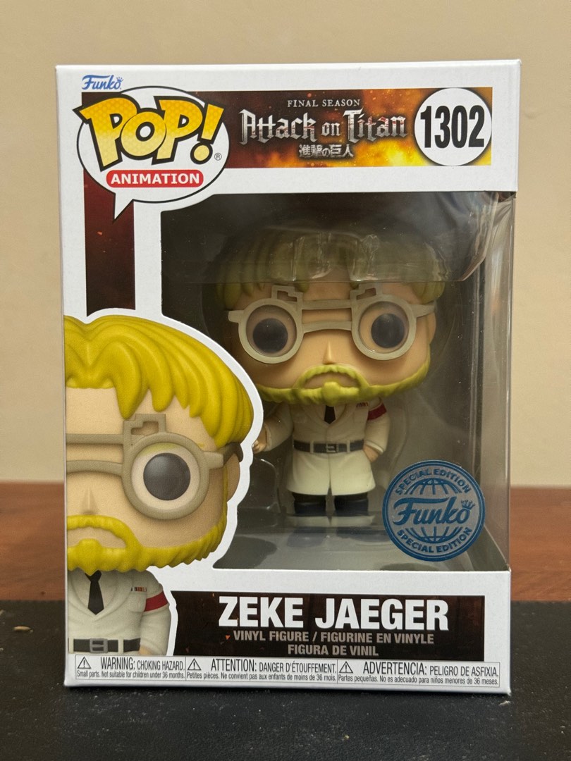 Zeke Yeager Funko Pop | 1302 | Attack on Titan, Hobbies & Toys, Toys & Games on Carousell