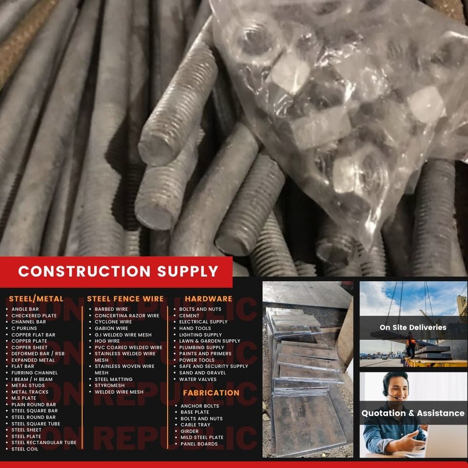 4140 A.B 50mm Thread / Anchor Bolt Thread with Bend / Base Plate ...