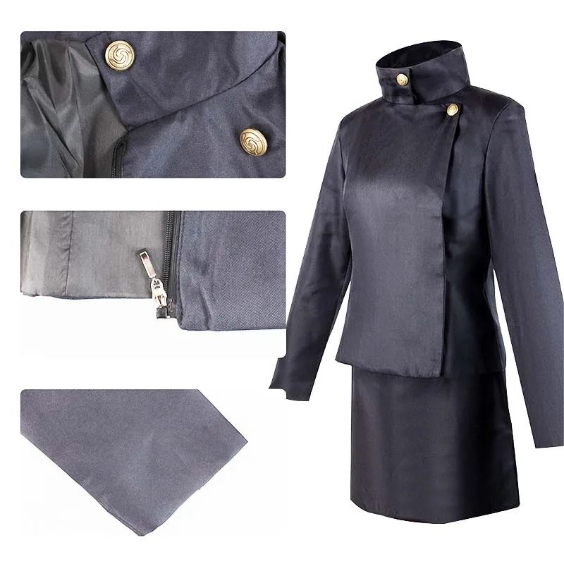 Anime Cosplay Costume of Jujutsu Kaisen Ieiri Shoko Uniform Jacket and ...
