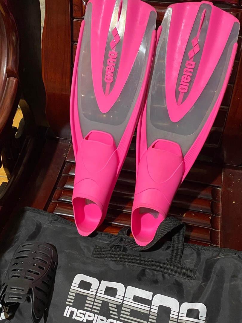 Arena Pink Diving Fins, Sports Equipment, Other Sports Equipment and ...