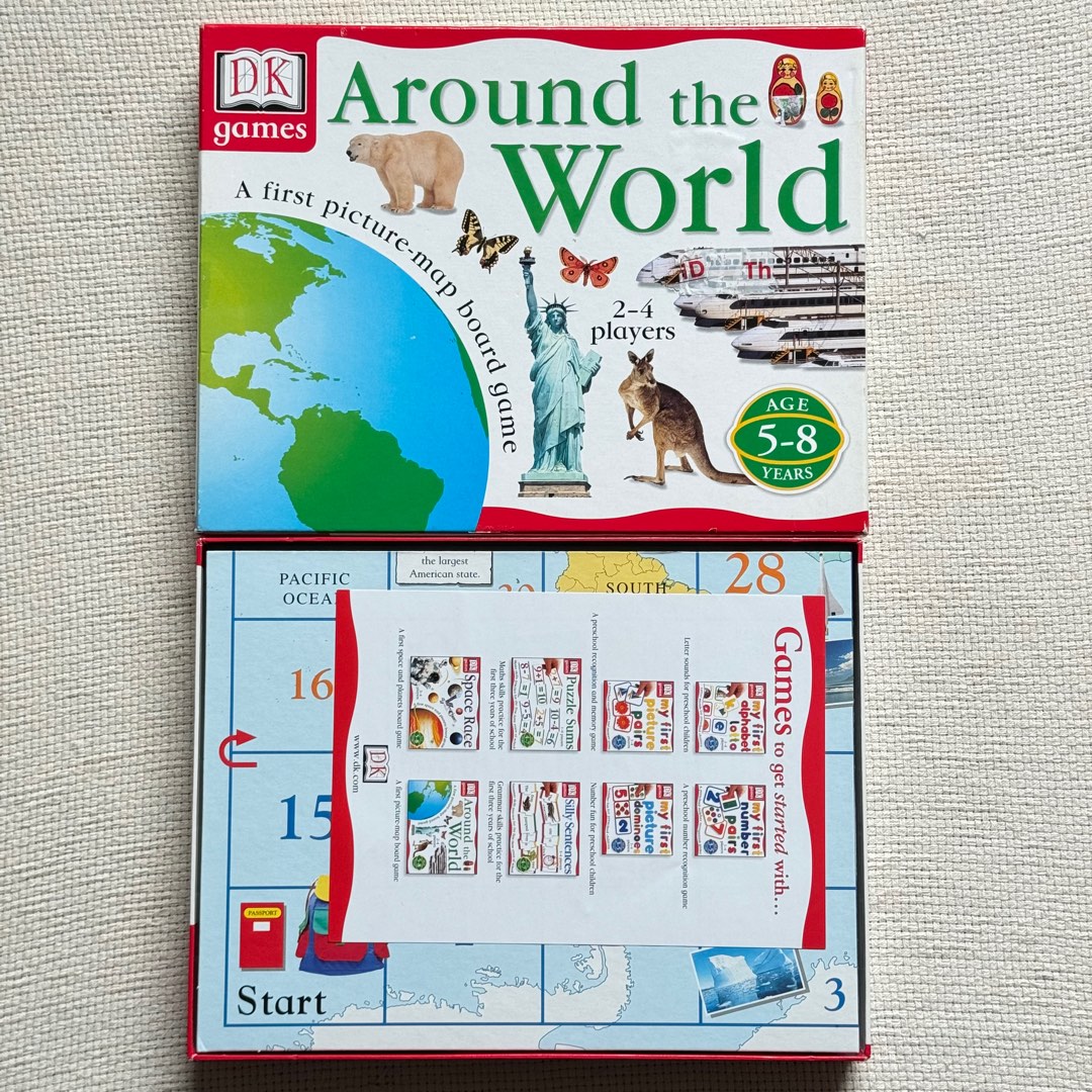 Around The World Board Games [Vintage & Rare], Hobbies & Toys, Toys ...