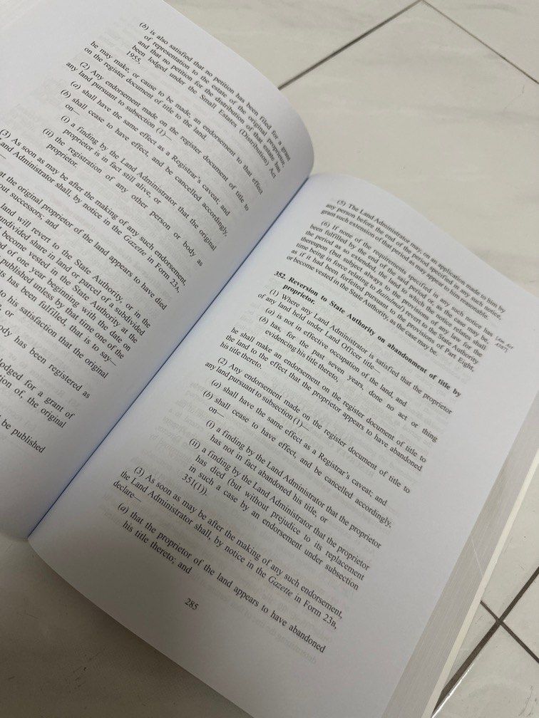 CLP ATC Statute Book - National Land Code (NLC) 2022, Hobbies & Toys ...