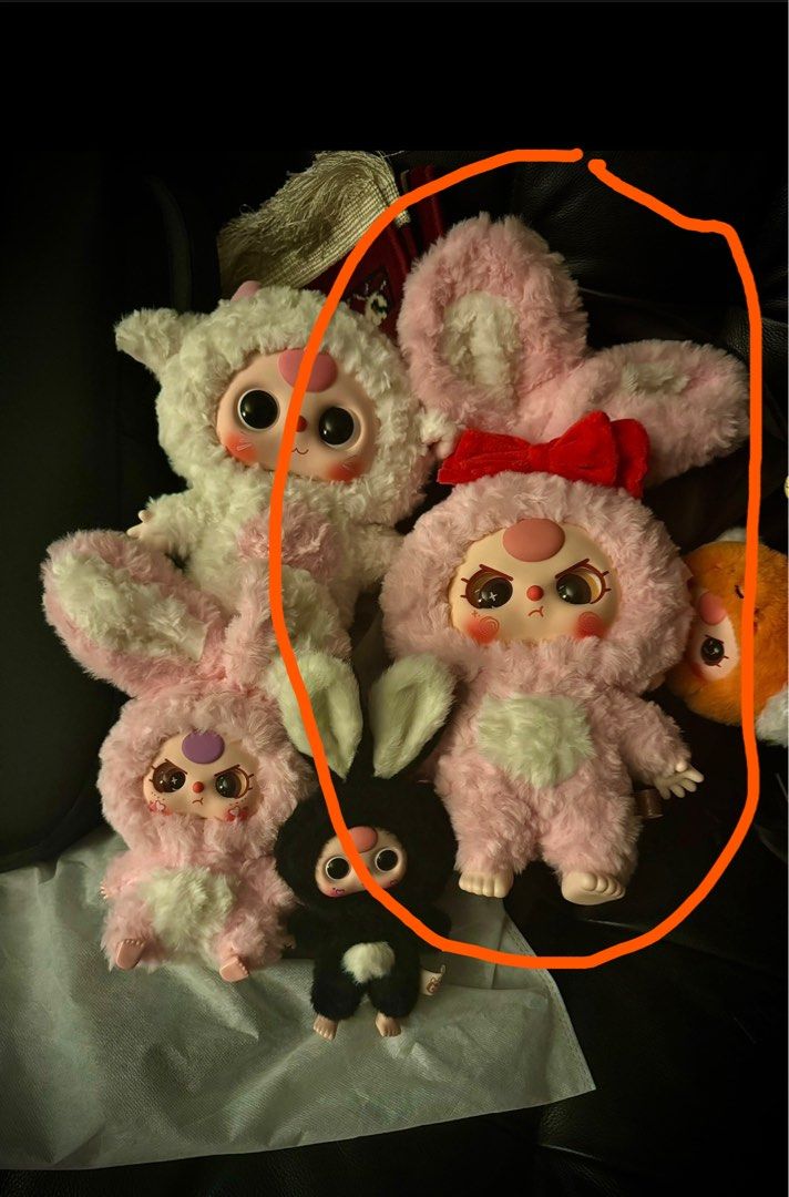 Baby Three 400% Pink Bunny (Angry Face), Hobbies & Toys, Toys & Games ...