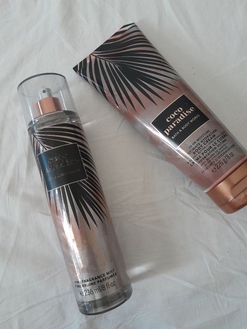 Bath & Body Works Coco Paradise Body Cream and Fine Fragrance Mist RM40 for both!!, Beauty ...