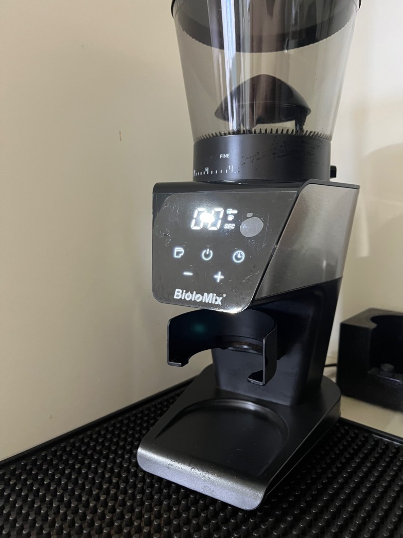 Biolomix Conical Burr Coffee Grinder with Digital Timer Display ...