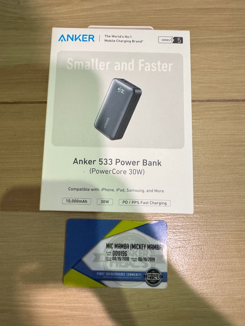 Brand new, sealed and below SRP Anker PowerCore 533 30w 10k mAh Power ...
