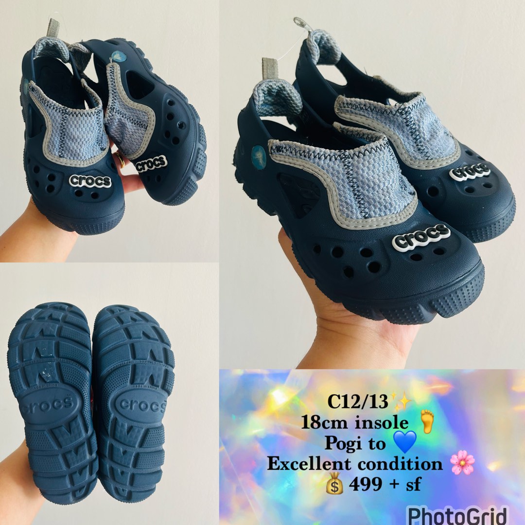 C12/13 - Preloved Original Crocs, Babies & Kids, Babies & Kids Fashion ...