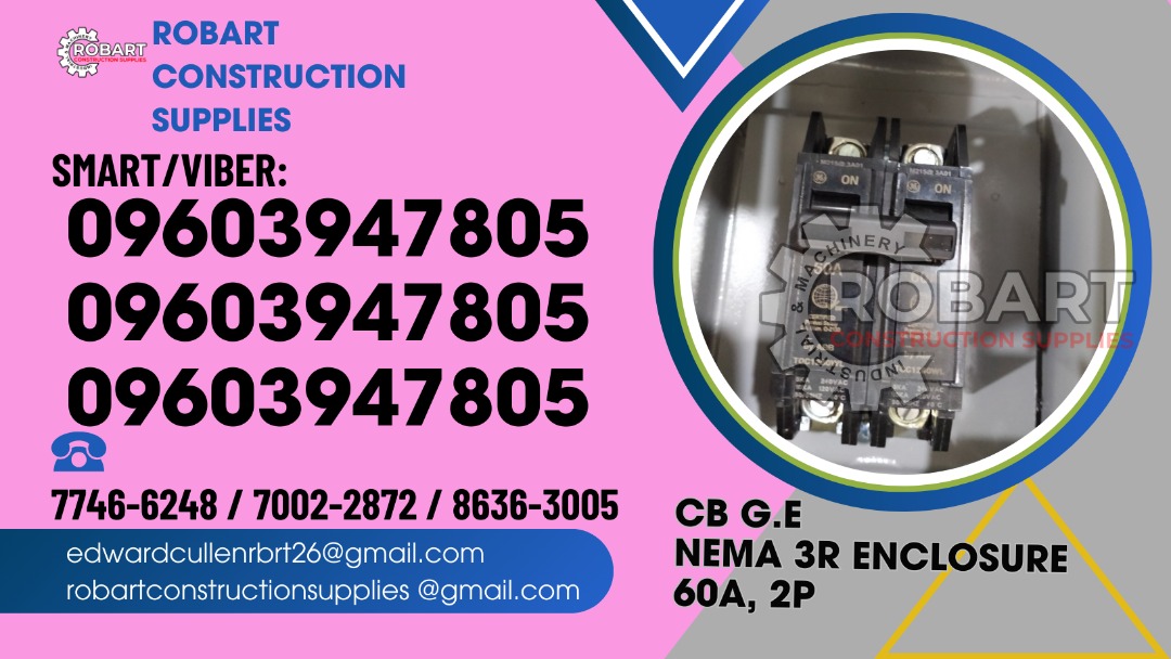 CB G.E NEMA 3R ENCLOSURE 60A, 2P, Commercial & Industrial, Construction & Building Materials on ...