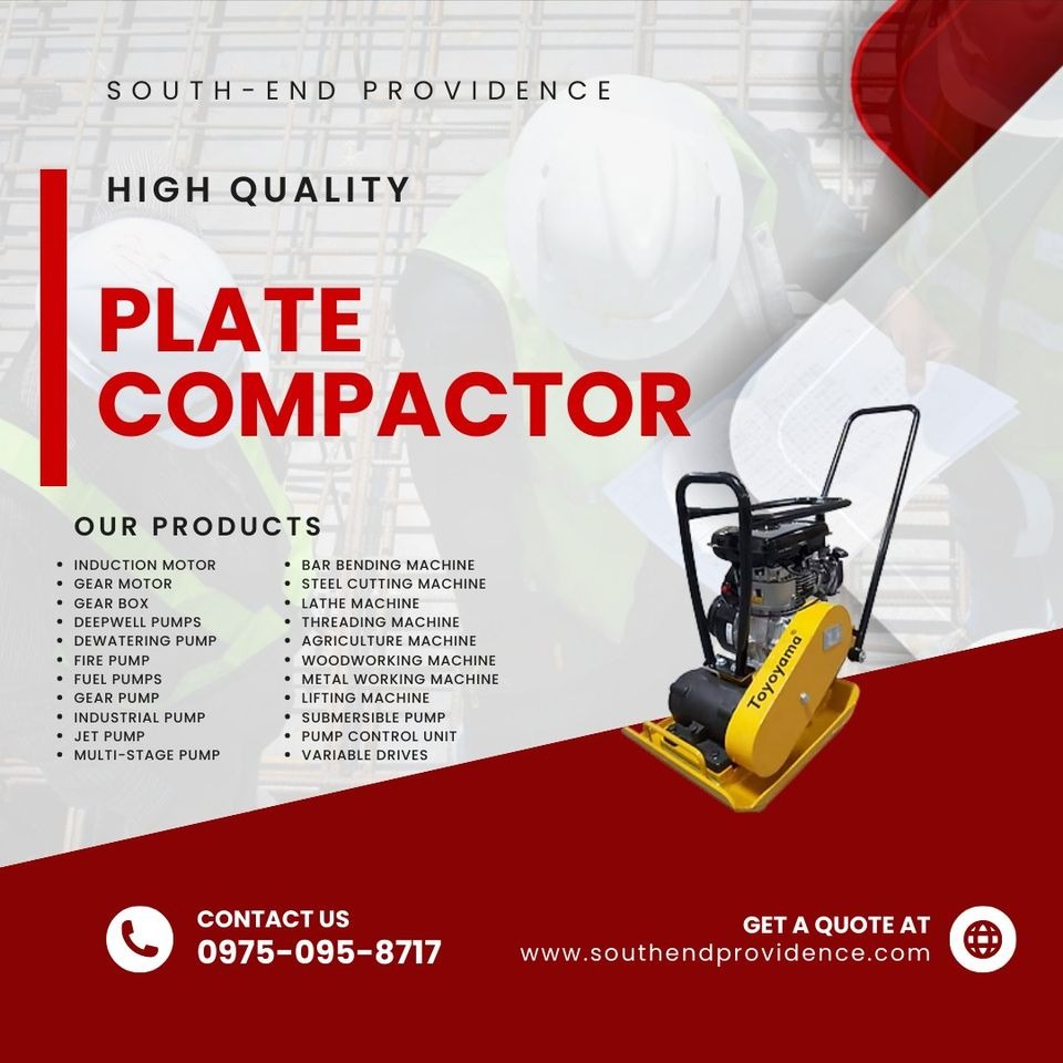 CNP60 Plate Compactor 5HP | Robin Engine Plate Compactor, Commercial ...