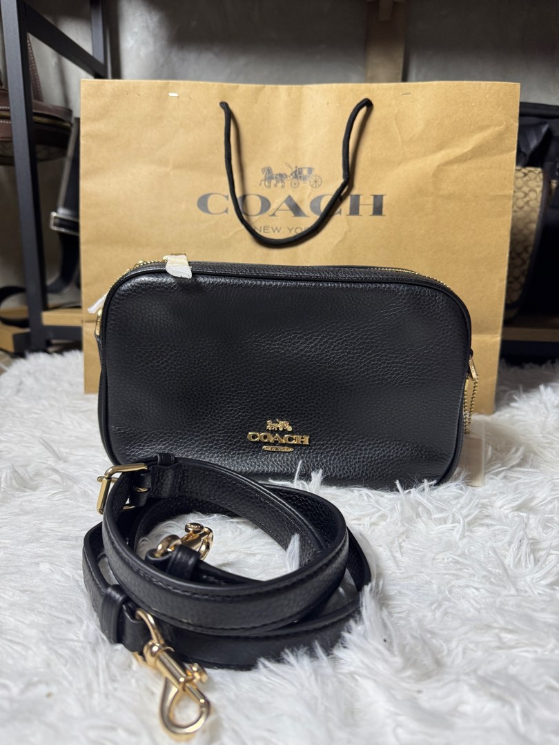 Coach Jes Double Zip Camera Bag, Luxury, Bags & Wallets on Carousell