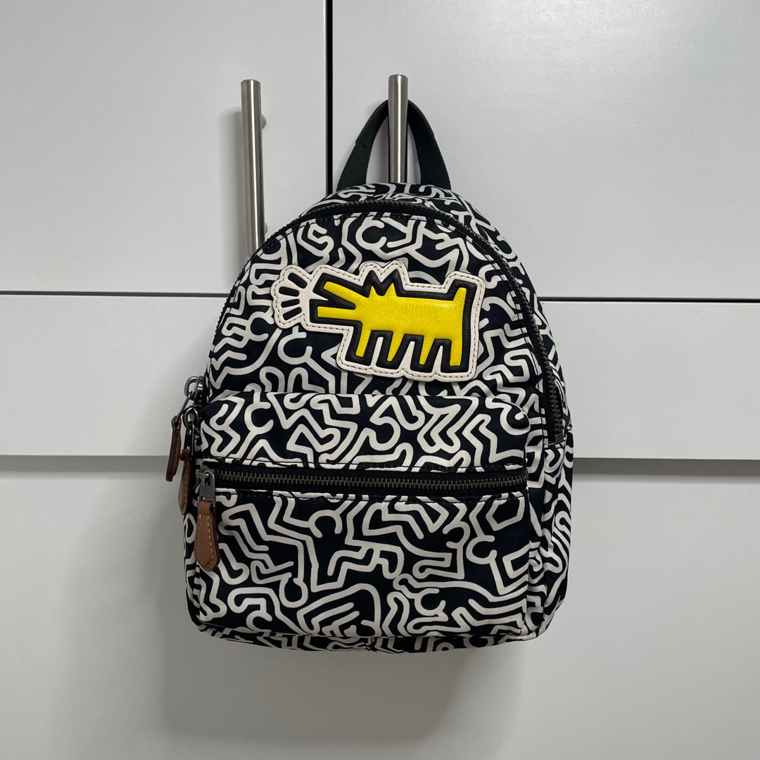 Coach x Keith Haring OUTLET Mini Charlie Backpack With Graphic Print ...