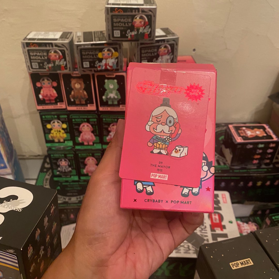 CRYBABY POP MART PPG POWERPUFF GIRLS THE MAYOR FOIL SEALED CUMA CEK ...