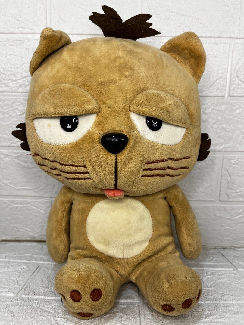 Dinga The Bored Cat Cartoon Series Brown Plush/Stufftoy, Hobbies & Toys ...