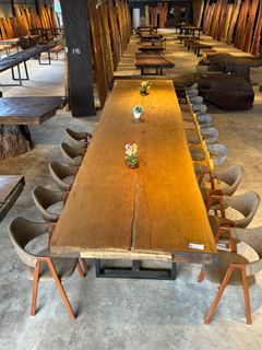 Branded Nyatoh Solid Wood Dining Table / Meja Makan Solid Wood (Super ...