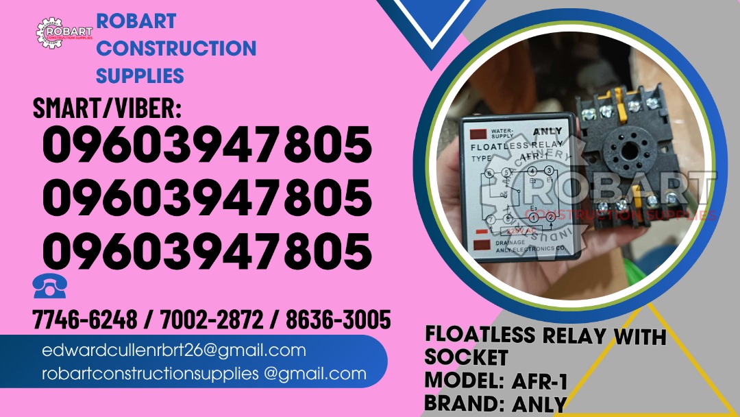 Floatless relay with socket Model: AFR-1, Commercial & Industrial ...