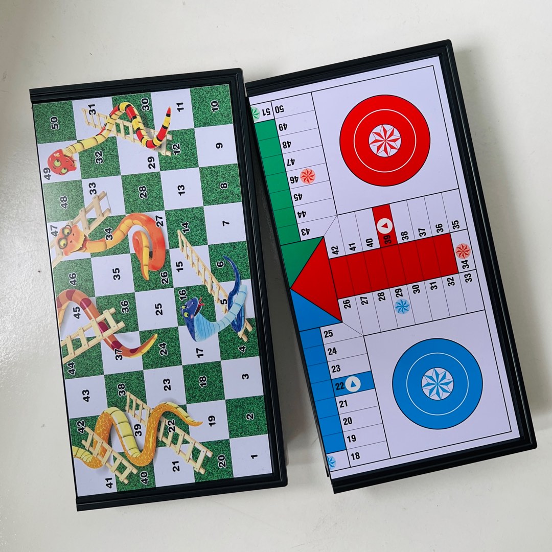 Get 2 Magnetic Board Game SNAKE LADDERS SNAKE LADDERS Children's ...