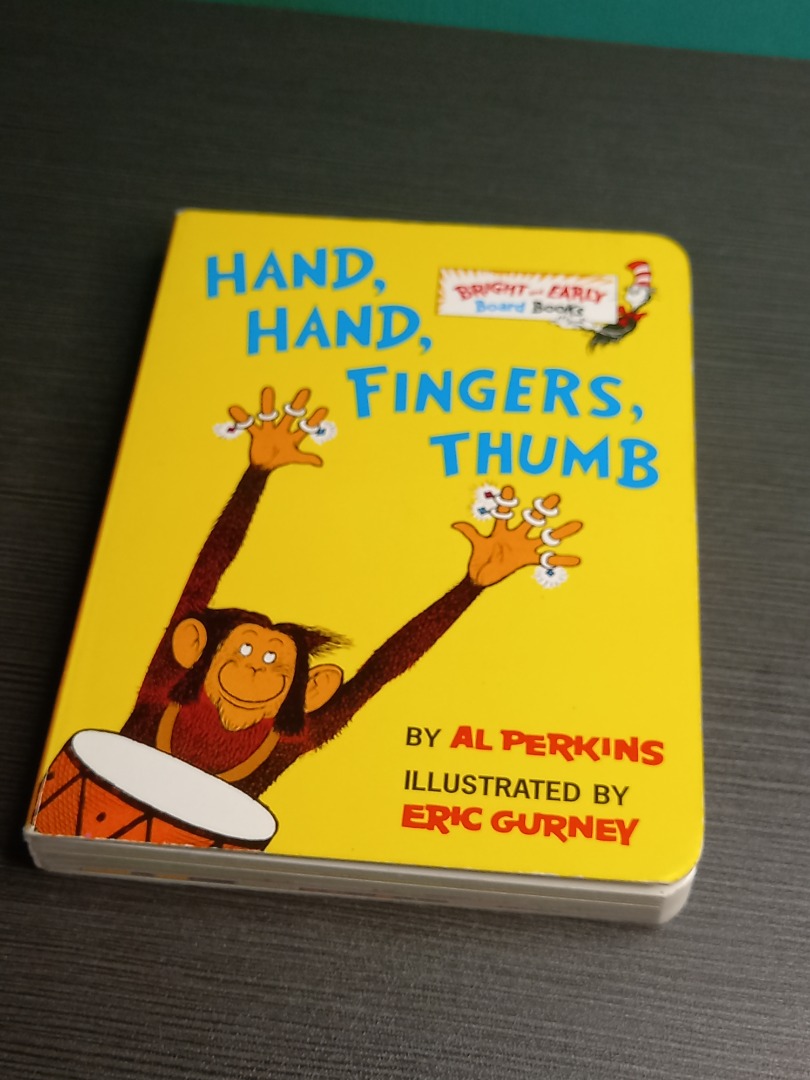 Hand, Hand, Fingers, Thumb Board Book by Al Perkins Illustrated by Eric ...