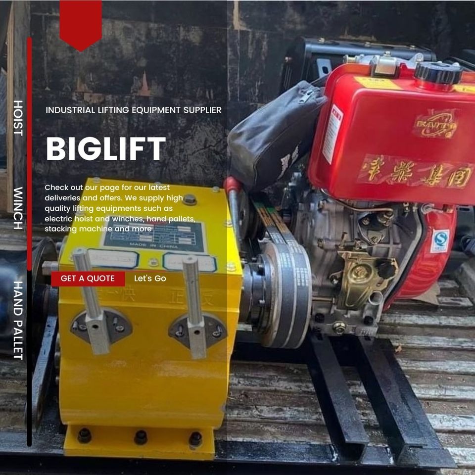 Heavy Duty Engine Winch / Gasoline Winch / Winch and Hoist / Chain ...
