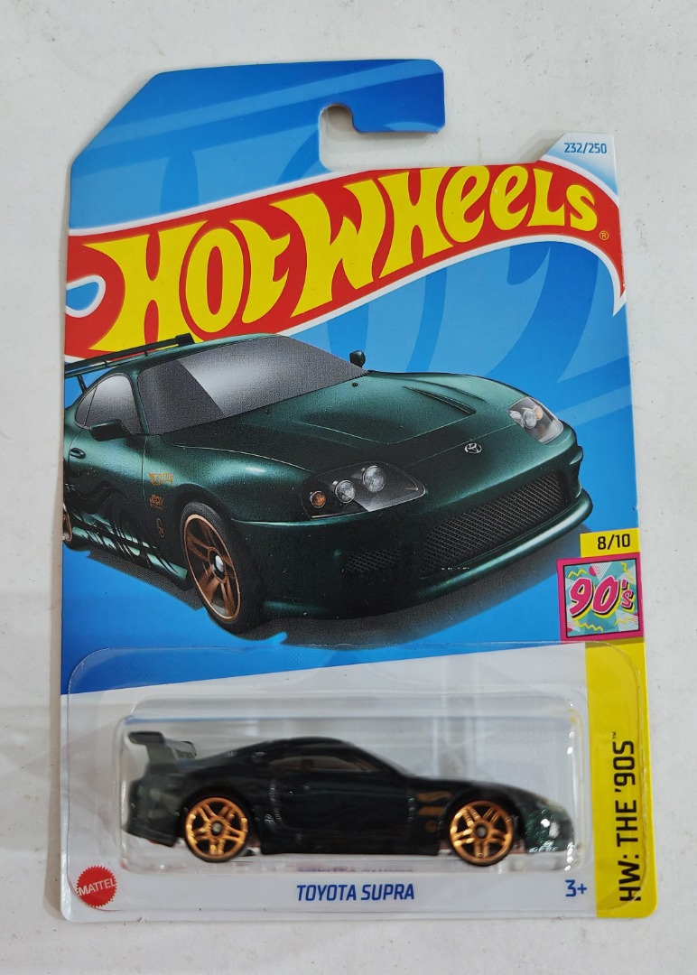 Hot Wheels Toyota Supra HW The 90s green, Hobbies & Toys, Toys & Games ...