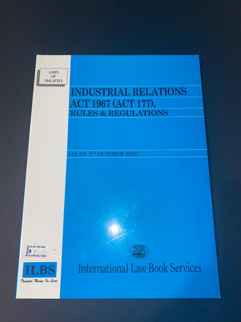 Indsutrial Relation Act 1967 (Act 177), Hobbies & Toys, Books ...