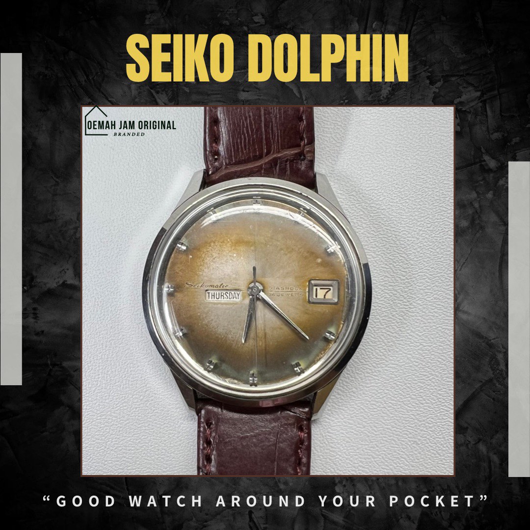 JAM SEIKO MATIC DOLPHIN CAL 6206 8010 ORIGINAL, Fesyen Pria, Jam Tangan ...