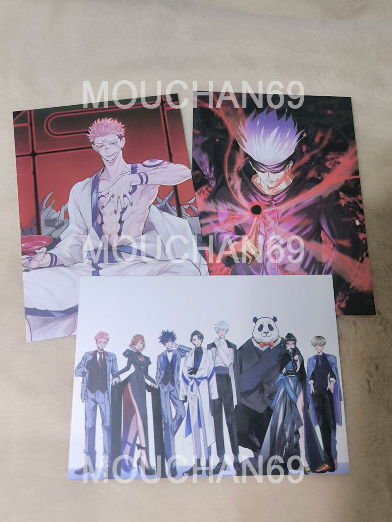 Jujutsu Kaisen Postcard Prints Set Sukuna Gojo Satoru, Hobbies & Toys ...