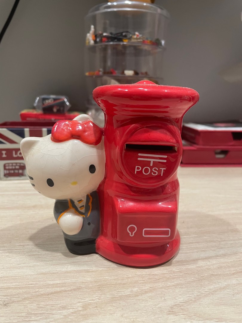 Kitty coins box piggy bank, Hobbies & Toys, Toys & Games on Carousell