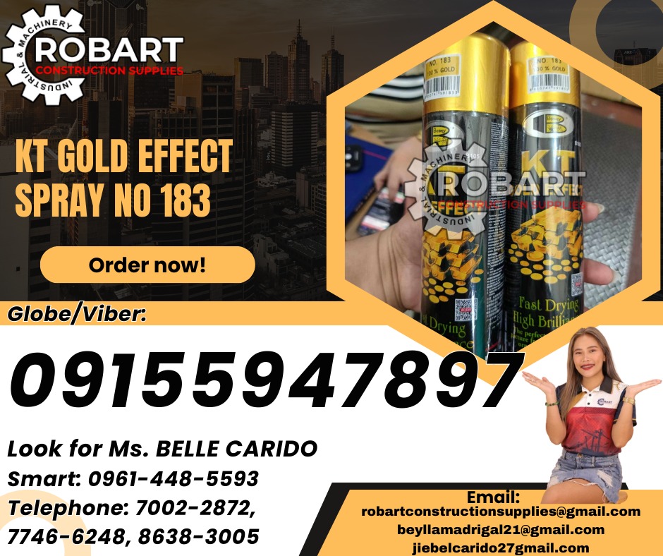 KT GOLD EFFECT SPRAY, Commercial & Industrial, Construction Tools ...