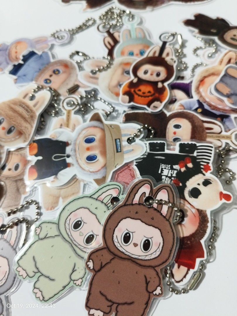 LABUBU LAMINATED KEYCHAIN, Everything Else, Others on Carousell