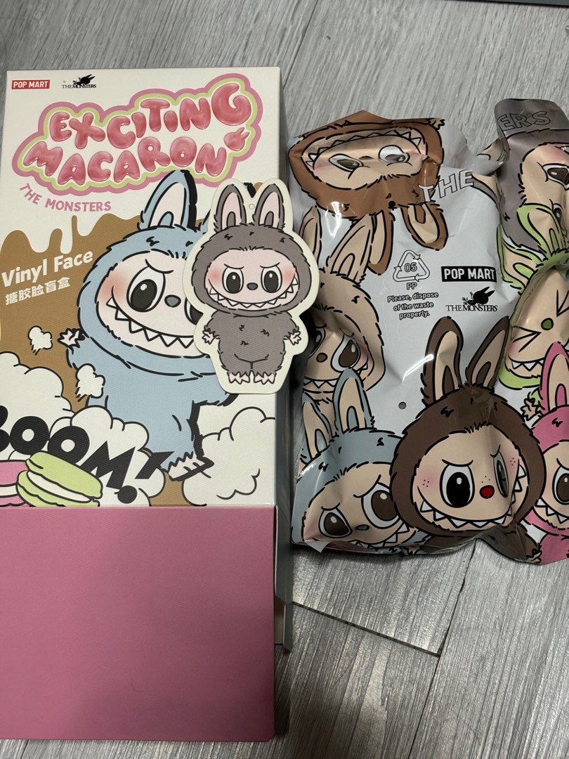 Labubu V1 Macaron (ON HAND) Sesame Bean & Green Grape, Hobbies & Toys ...