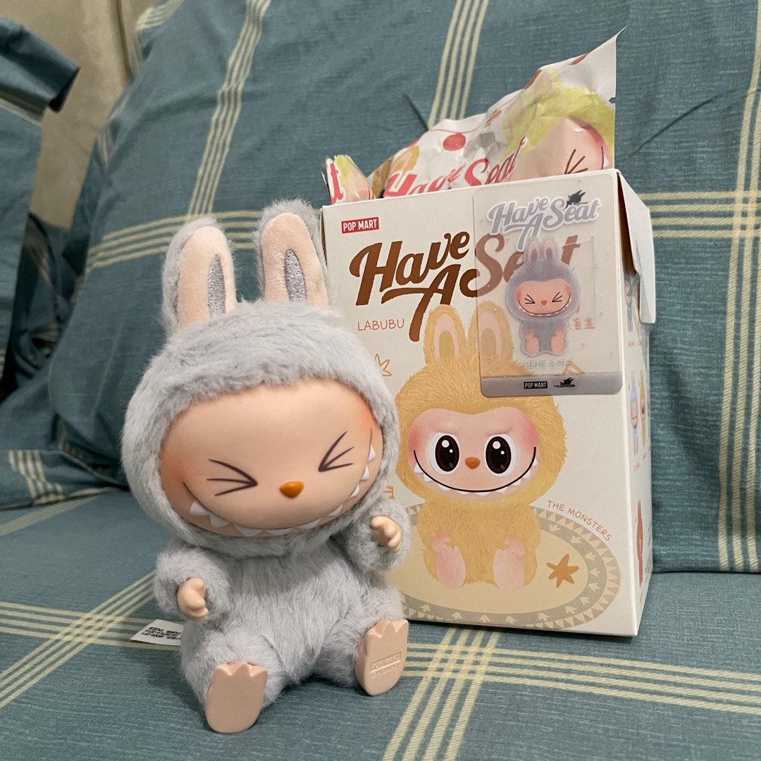 Labubu V2 HEHE Have a Seat, Toys & Collectibles, Mainan di Carousell