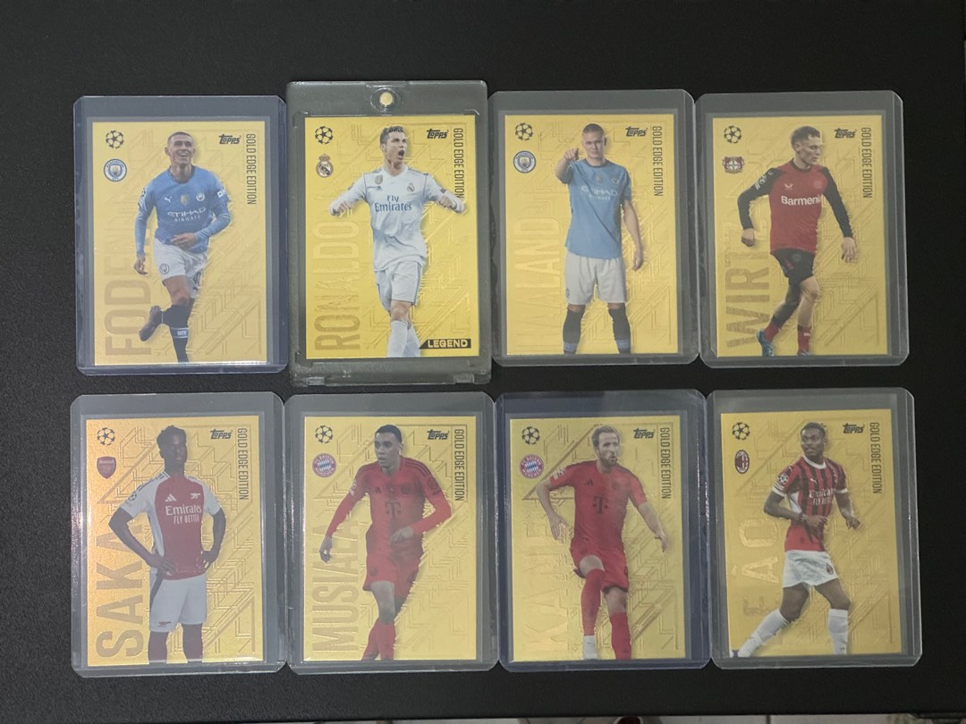 Lot 8 GOLD EDGE EDITION MINT 2024/2025 MATCH ATTAX, Hobbies & Toys ...