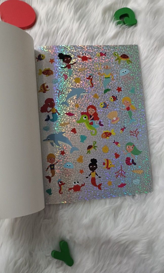 Megatastic Coloring Mermaids with over 50 Shiny Stickers and with 80 ...