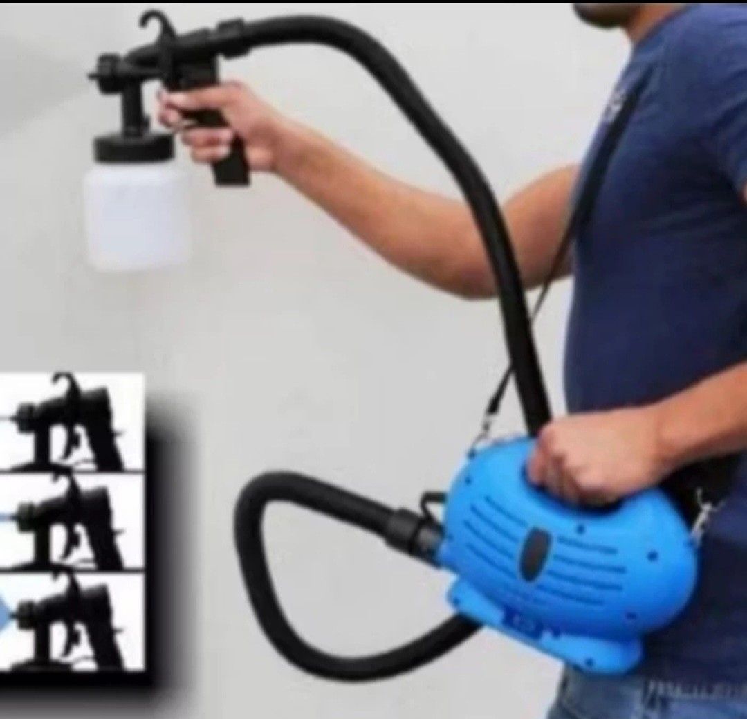 Mesin Cat Air Spray Gun Mollar Lengkap Dengan Kompresor Dan selang 350 ...