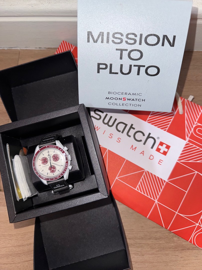 Swatch Omega Mission To Pluto, Men's Fashion, Watches & Accessories ...