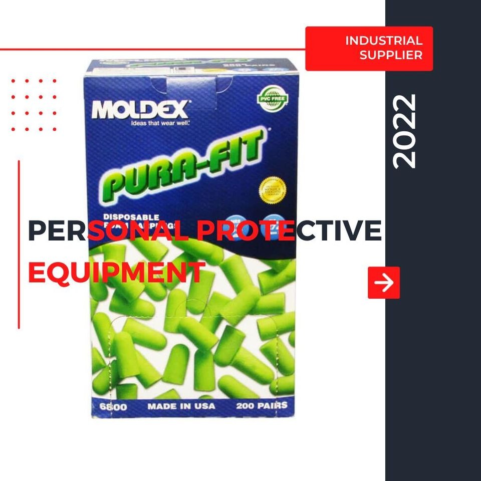 Moldex 6800 Pura-Fit NRR 33dB Disposable Earplugs Uncorded, Commercial ...