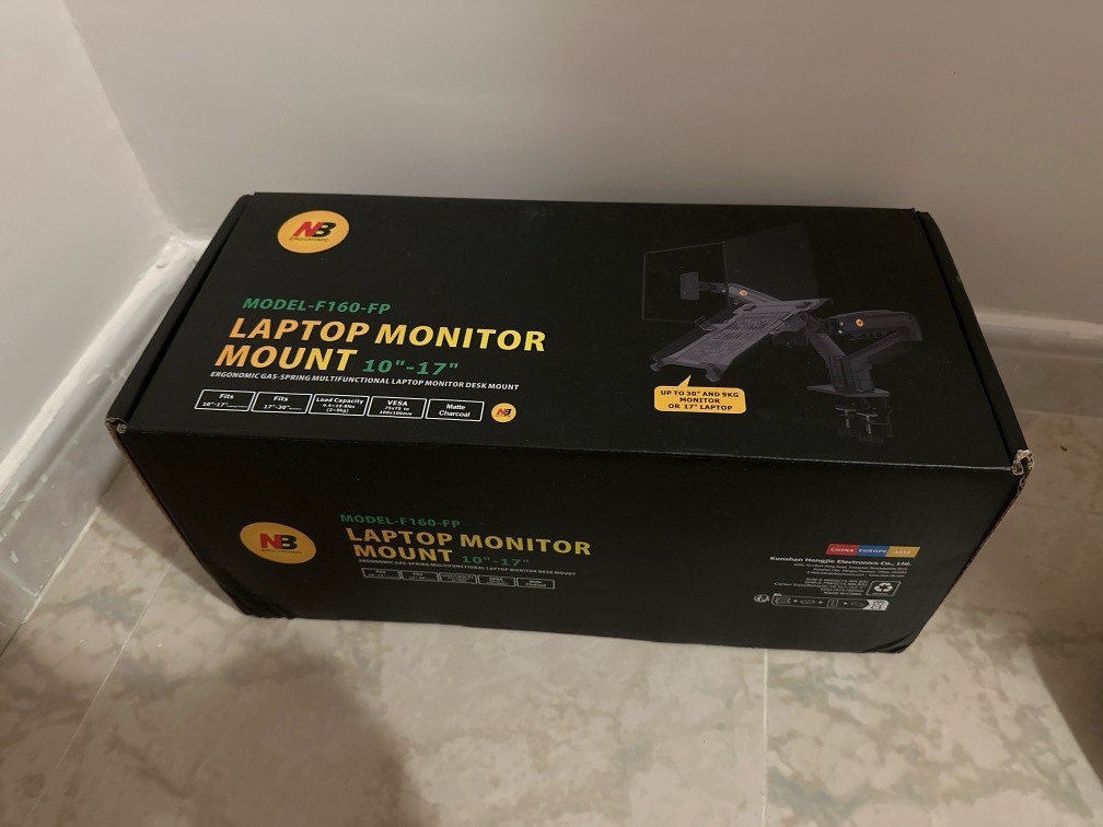 NB 電腦螢幕支架 Laptop Monitor Mount (Model F160 FP), 電腦＆科技, 電腦周邊及配件, 電腦周邊產品 ...