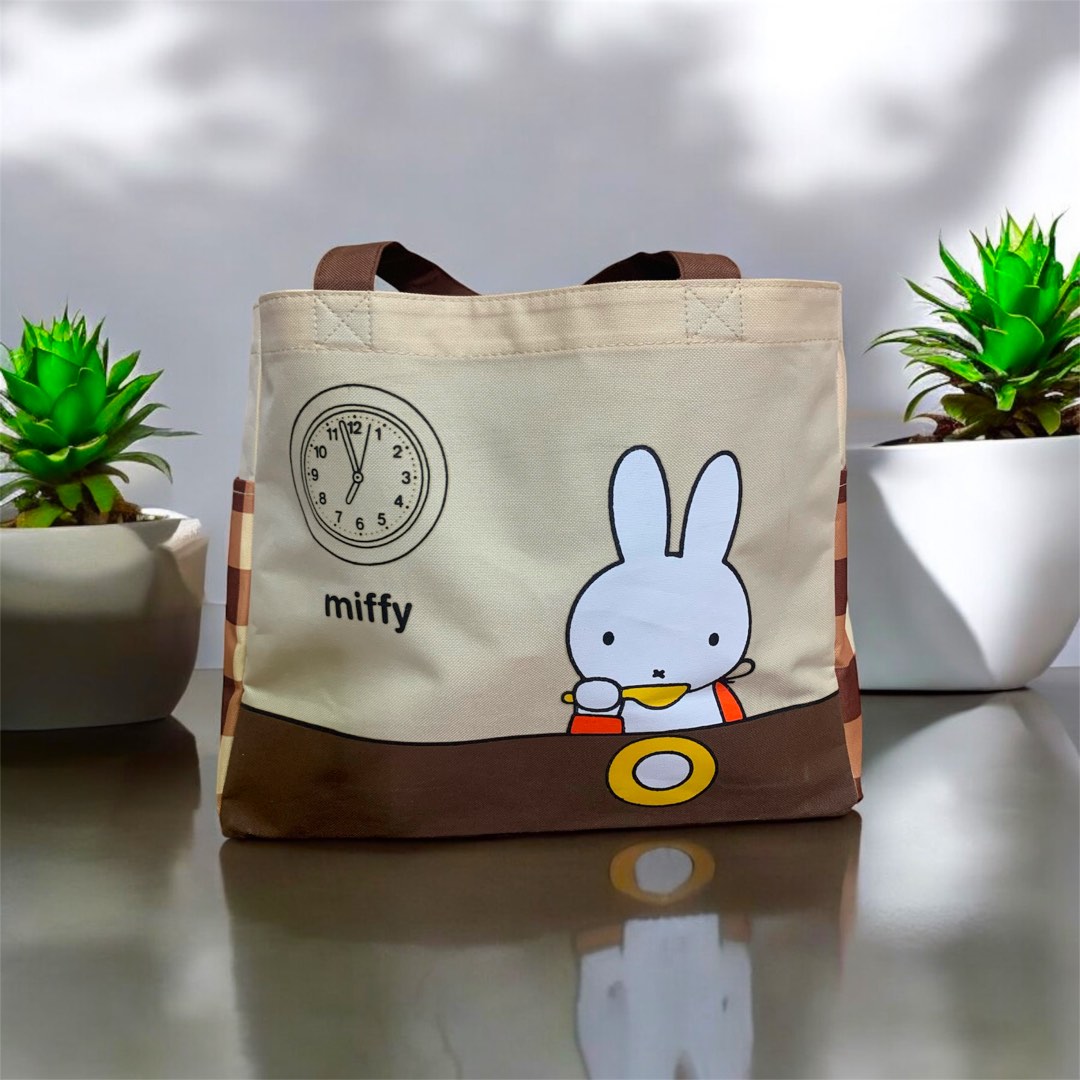 Original Miffy Brown and Cream Tote Bag, Women's Fashion, Bags ...