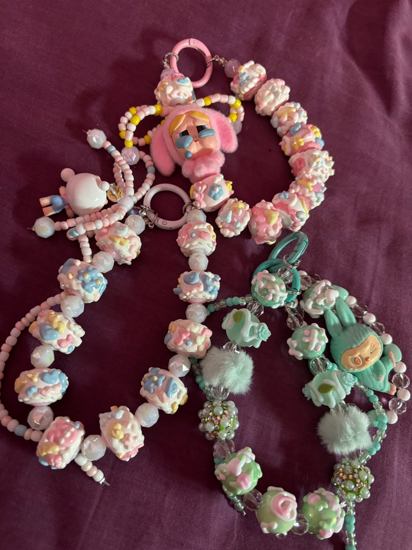 Phone charm accessories Labubu crybaby powerpuff girl Molly, Mobile ...