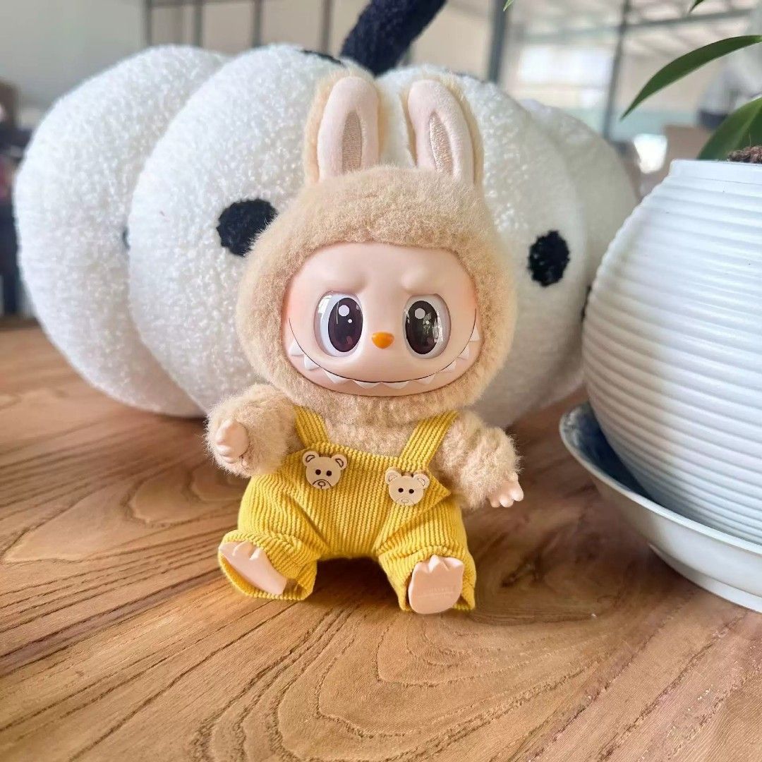 [PO] V1 & V2 Labubu jumpsuit bear clothes, Hobbies & Toys, Toys & Games ...